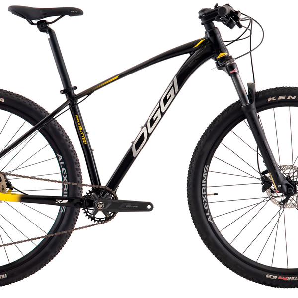 Bicicleta Oggi Big Wheel 7.2 Boost 2024 Preto | Amarelo | Cinza