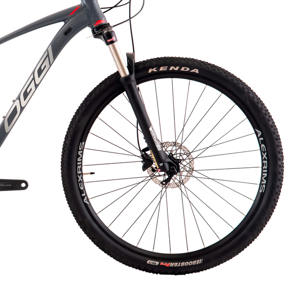 Bicicleta Oggi Big Wheel 7.2 Boost 2024 Grafite | Vermelho | Cinza